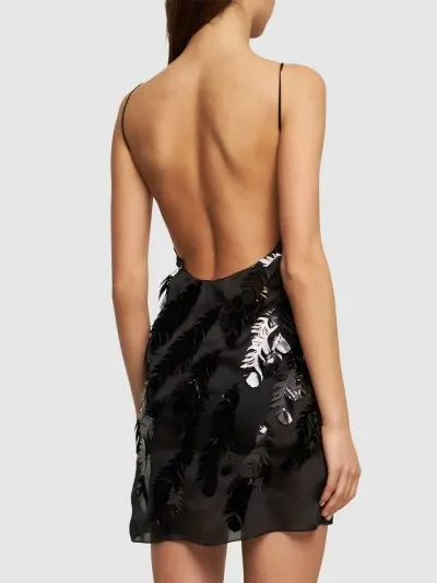 Coperni Feather Embellished Mini Dress