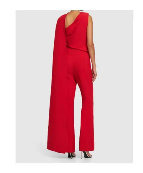 Roland Mouret Asymmetrical One-shoulder Crepe Jumpsuit