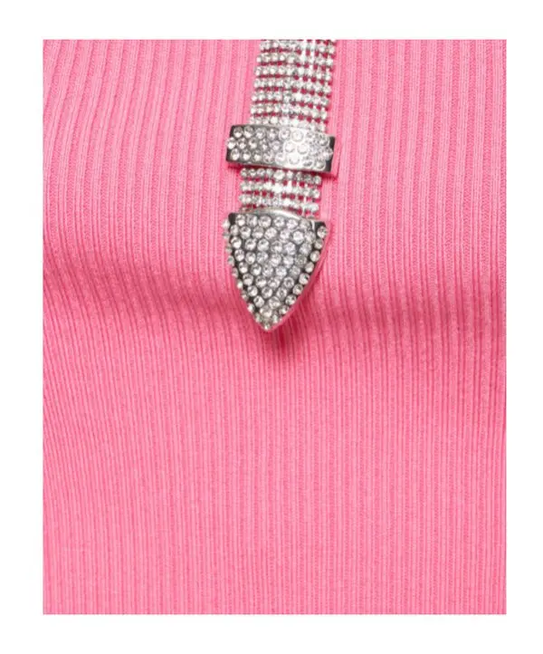 Giuseppe Di Morabito Mini Knitted Dress With Decorative Necklace