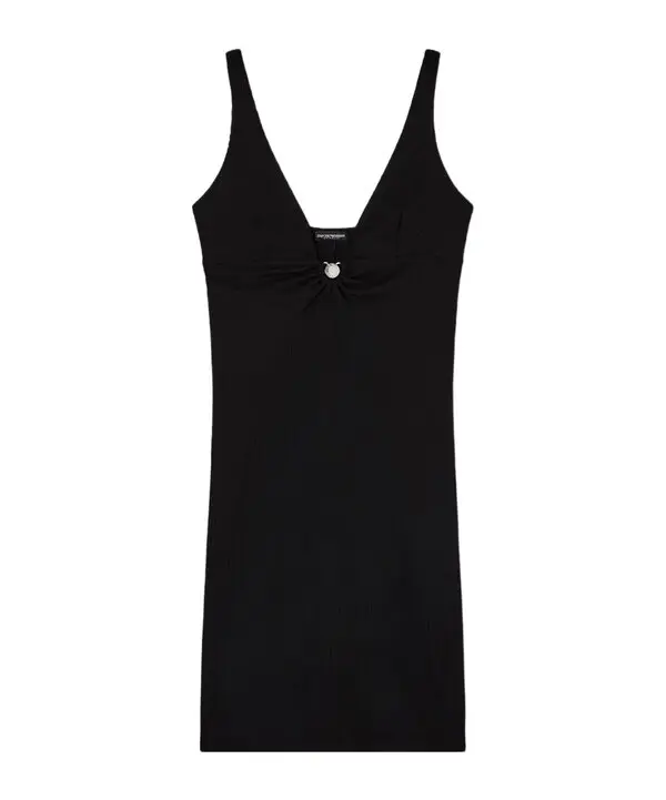 Emporio Armani V-neck Ruched Dress