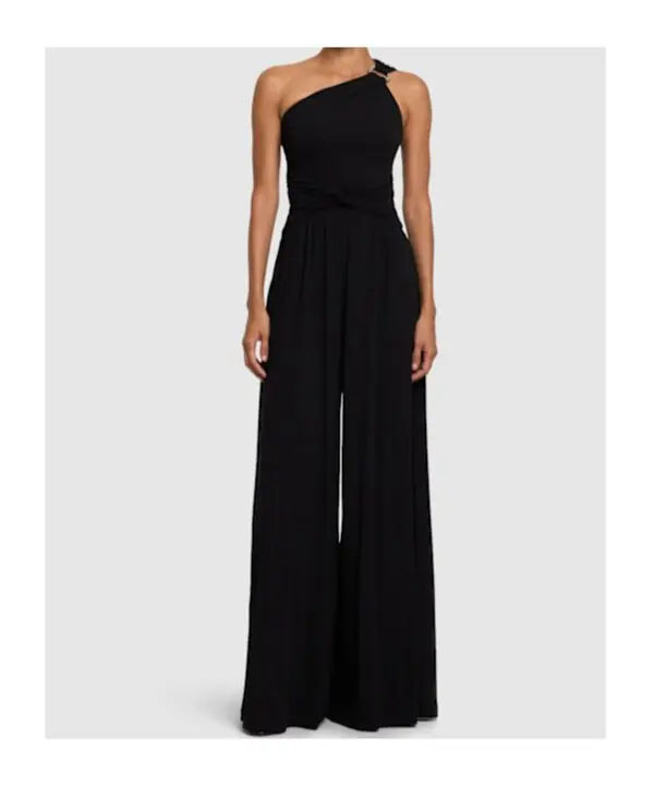 Michael Kors One-shoulder Knitted Jumpsuit