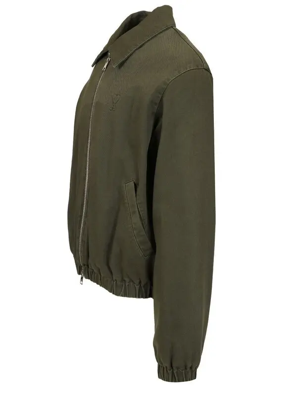 AMI Paris Elasticated Hem Zipped Jacket