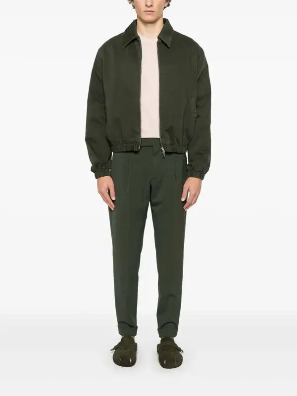 AMI Paris Elasticated Hem Zipped Jacket