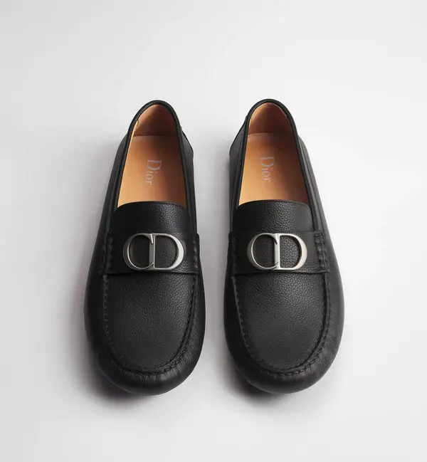 Dior Roadie Loafer With Cd Detail - Black