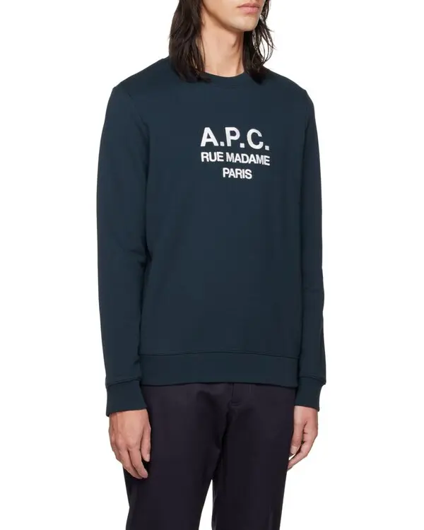 A.p.c. Logo Printed Crewneck Sweatshirt