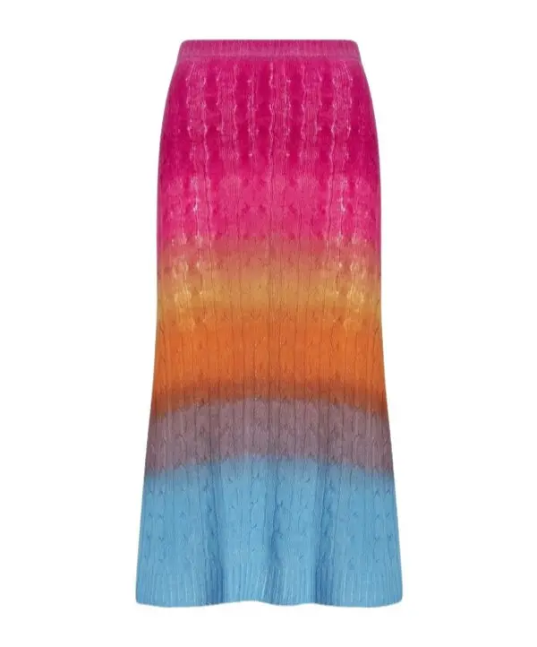 Etro Wool Knit Midi Skirt