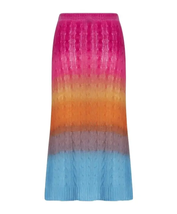 Etro Wool Knit Midi Skirt