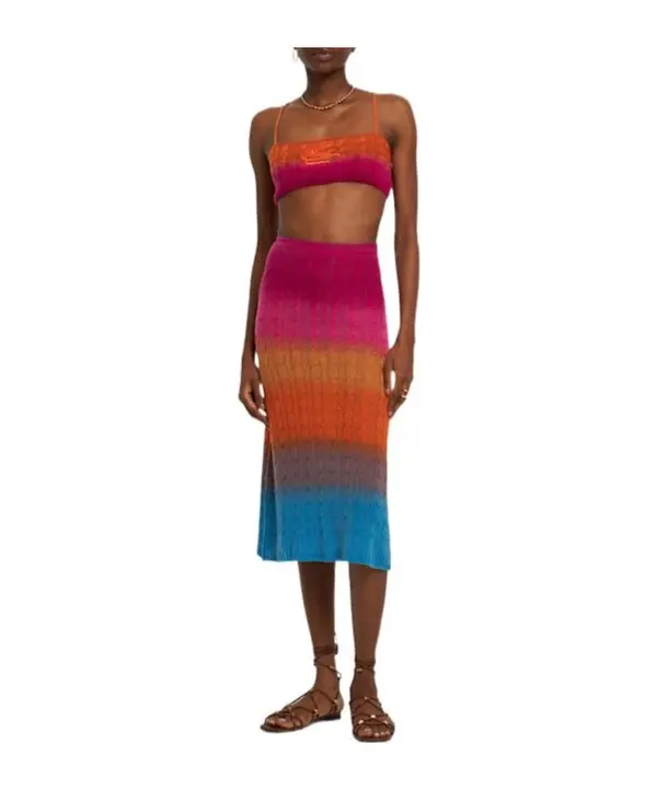 Etro Wool Knit Midi Skirt