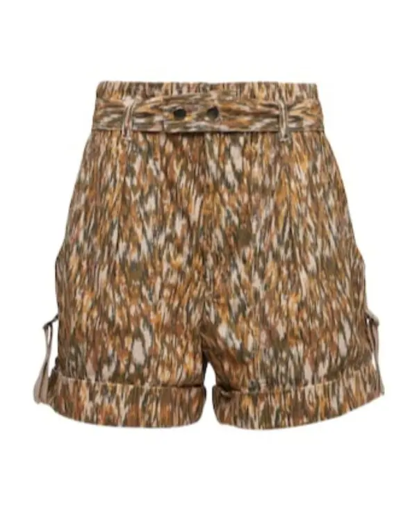 Isabel Marant Étoile Printed High-waisted Shorts
