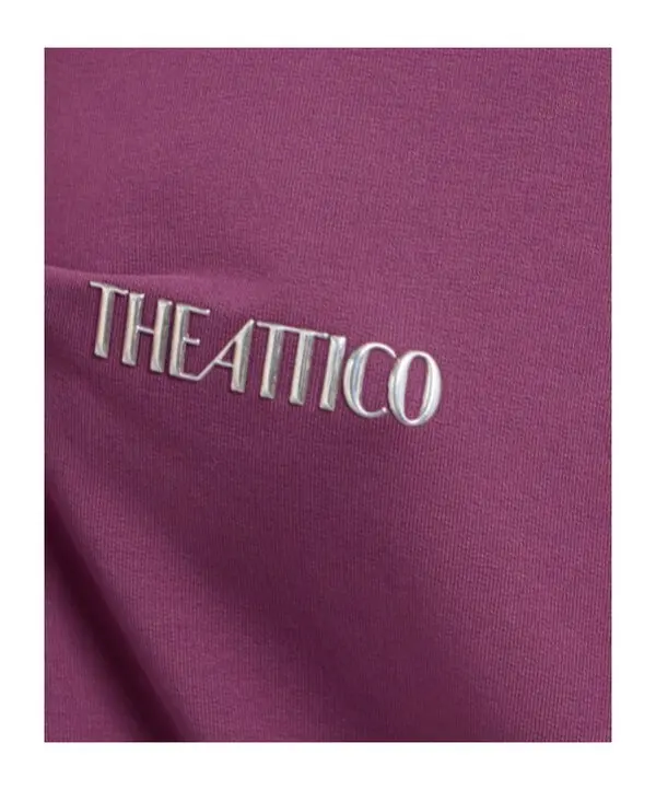 Attico Ruched Jersey Mini Dress