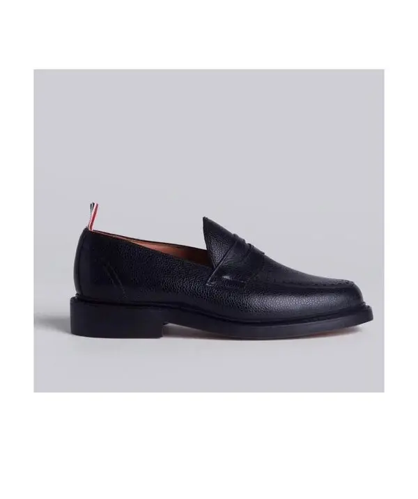 Thom Browne Pebble Grain Leather Loafers - Black