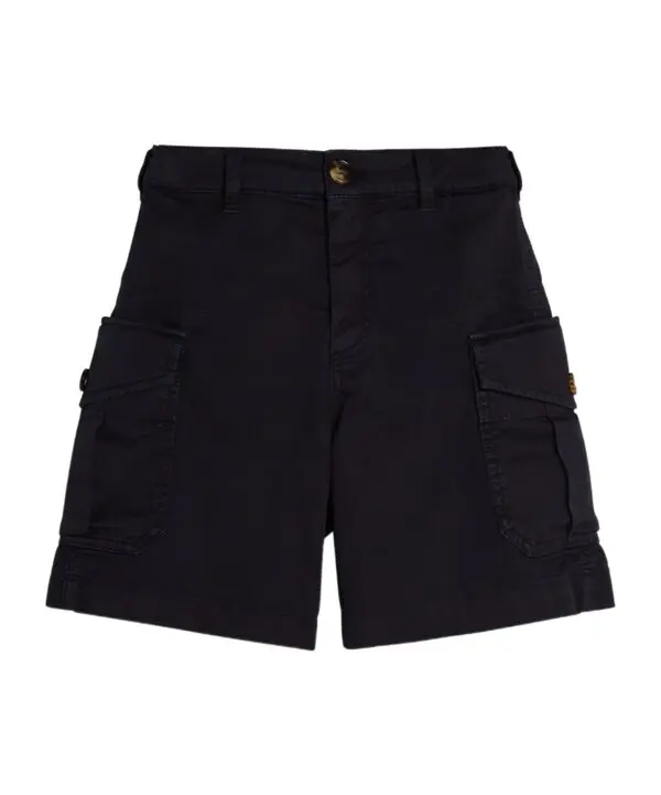 Brunello Cucinelli Straight-leg Cargo Shorts - Navy Blue