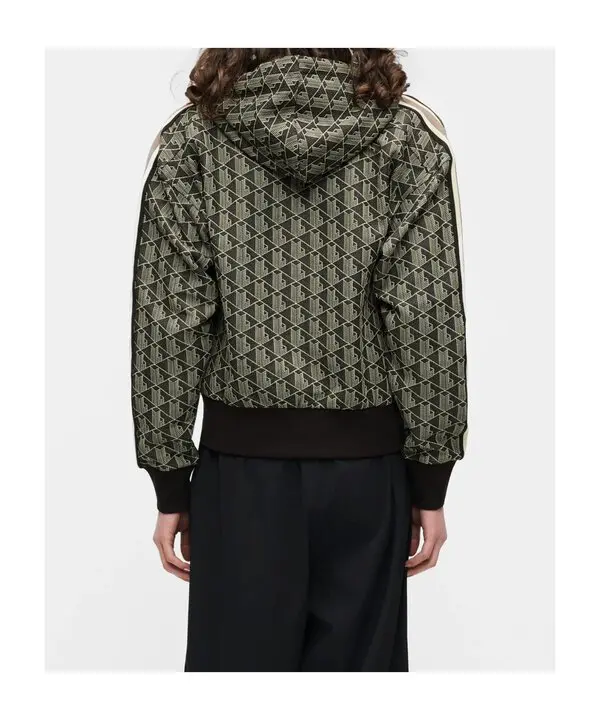 Lacoste Monogram Print Zip-up Hoodie