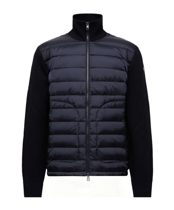 Moncler Padded Zip-up Cardigan - Black