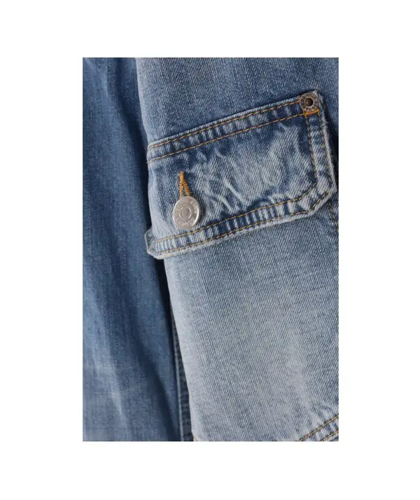 Dsquared2 Heritage Buttoned Denim Jacket - Light Blue