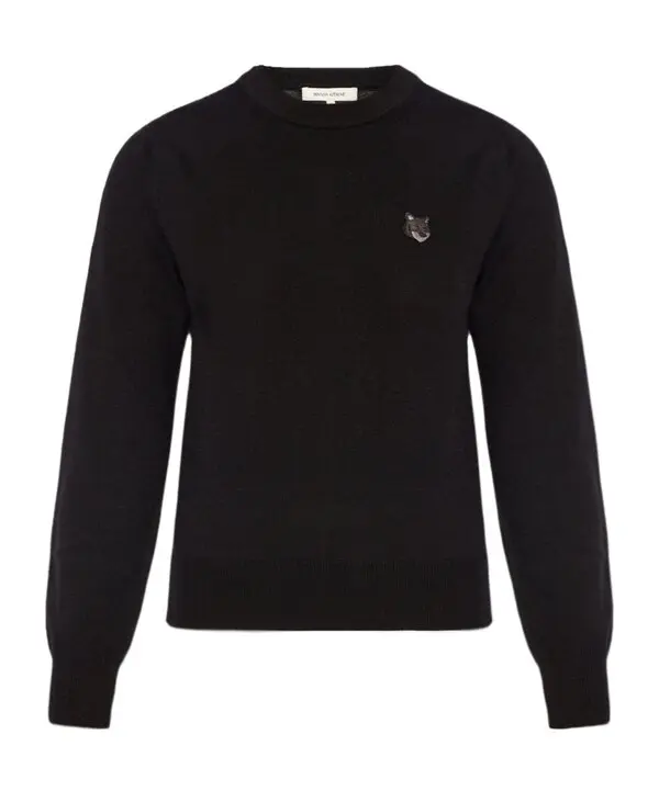 Maison Kitsuné Fox Head Patch Crew Neck Jumper
