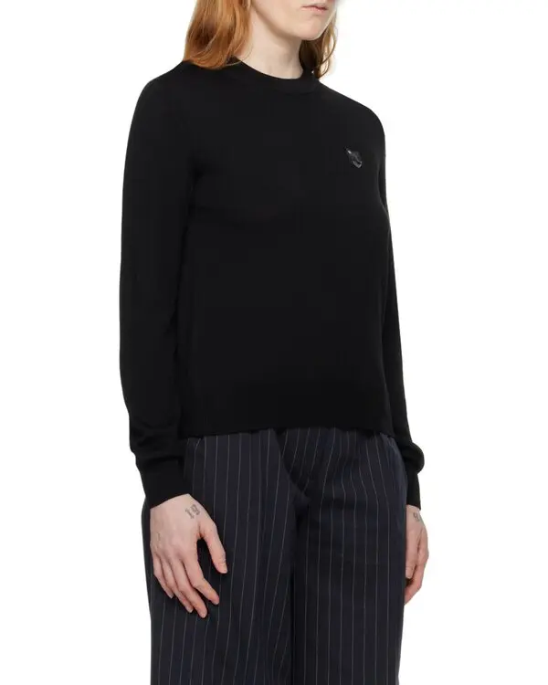 Maison Kitsuné Fox Head Patch Crew Neck Jumper