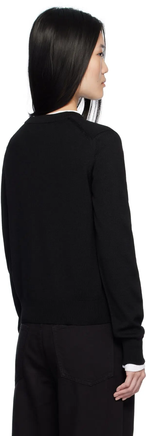 Maison Kitsuné Fox Head Patch Crew Neck Jumper