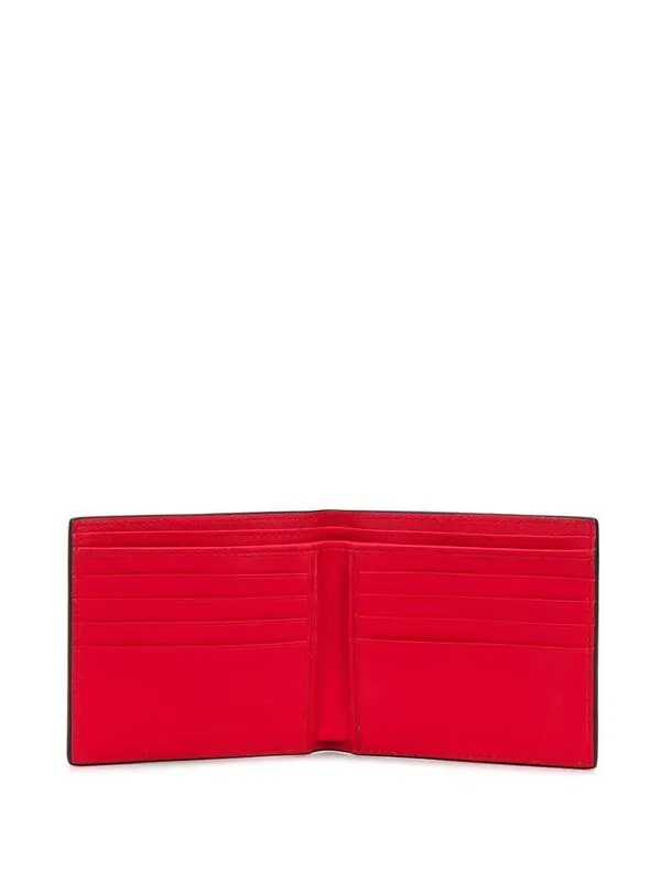 Alexander McQueen Striped Detailed Logo Wallet