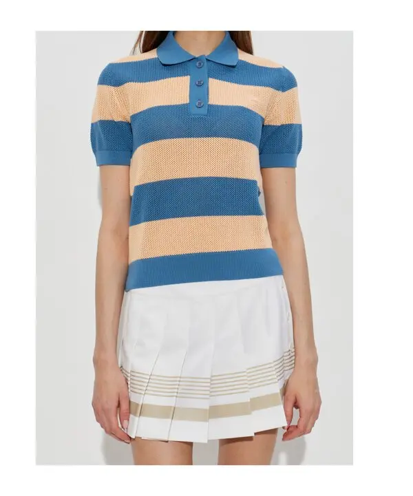 Lacoste Short-sleeved Striped Polo Shirt