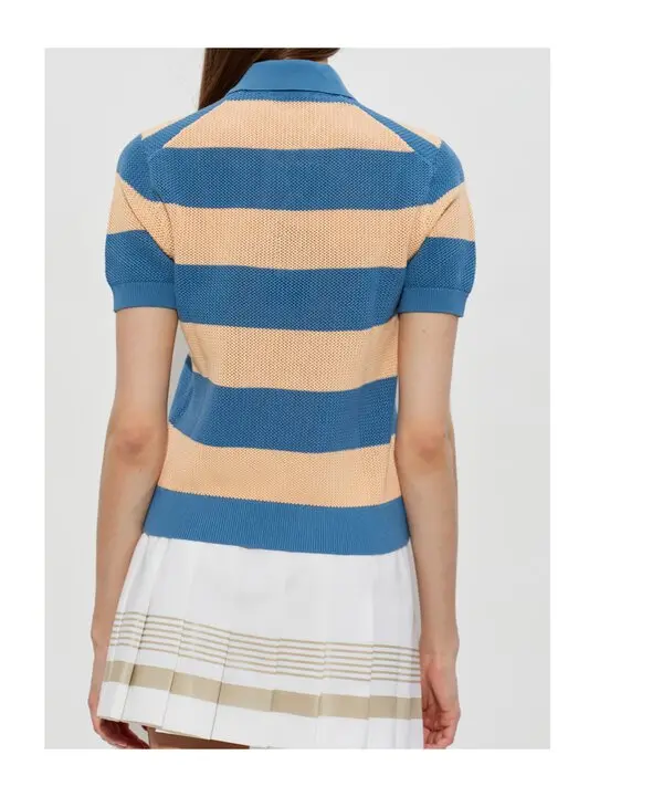 Lacoste Short-sleeved Striped Polo Shirt