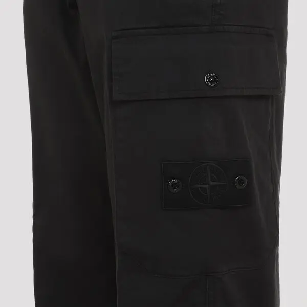 Stone Island Cargo Pants With Patch Logo