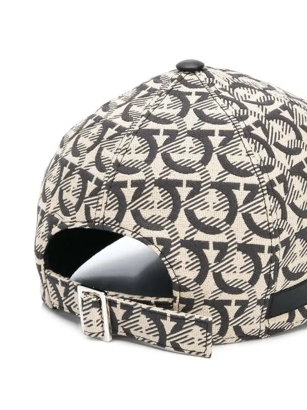FERRAGAMO Gancini Jacquard Baseball Cap