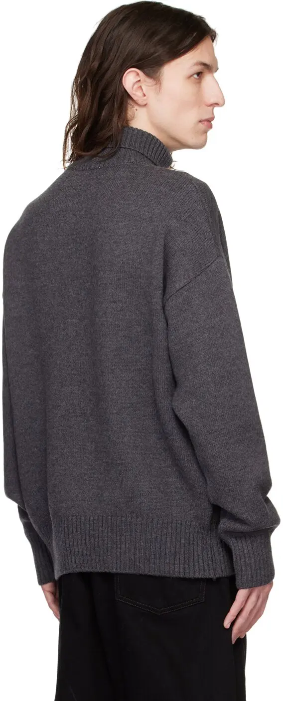 Ami De Coeur Roll Neck Knitted Jumper - Black