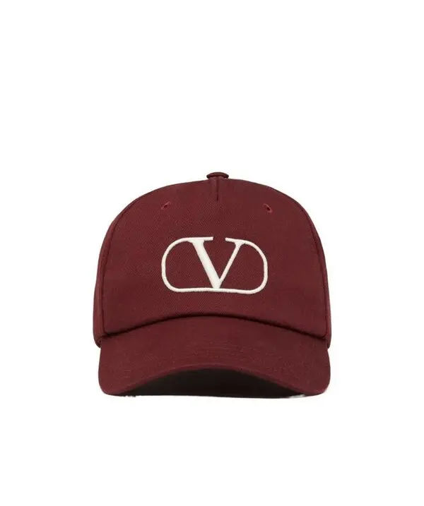 Valentino Garavani Vlogo Baseball Cap - Maroon