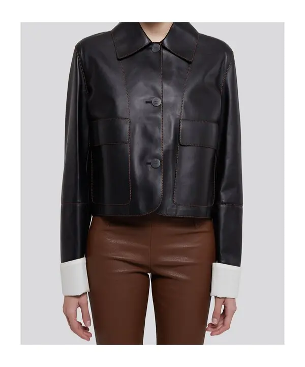 Loewe Nappa Leather Button Jacket