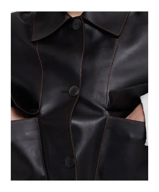 Loewe Nappa Leather Button Jacket