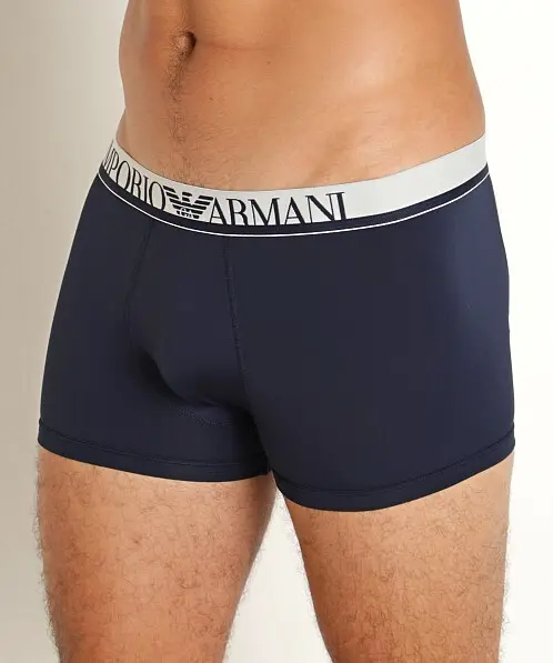 Emporio Armani Elastic Waist Panties - Brown