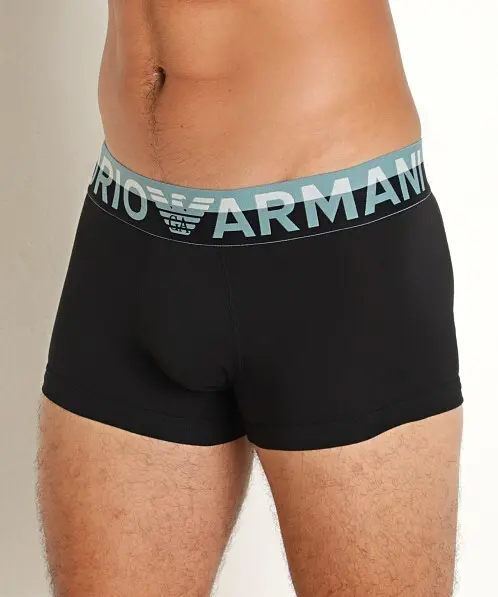 Emporio Armani Elastic Waist Panties - Brown