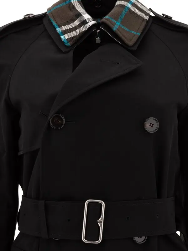 Burberry Double Breasted Belted Trench Coat