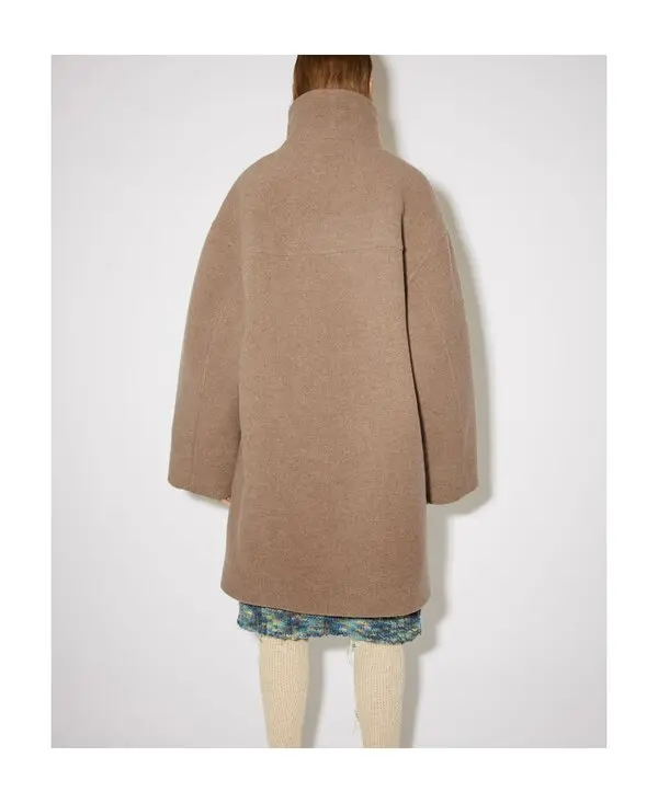 Acne Studios Funnel-neck Single-breasted Coat