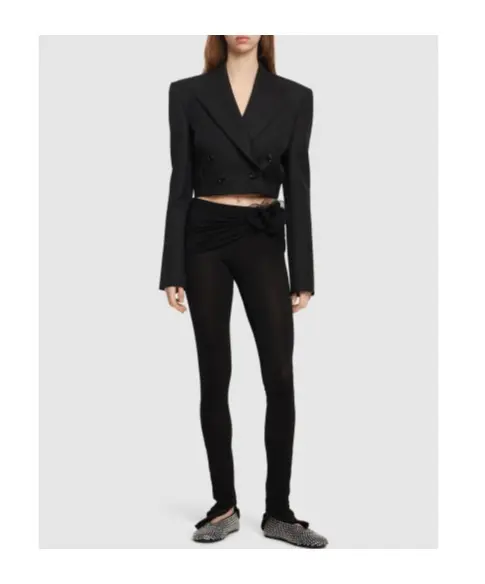 Magda Butrym Draped Jersey Leggings