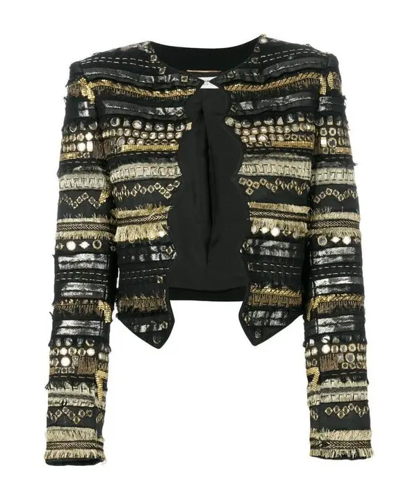 Saint Laurent Embroidered Fitted Jacket