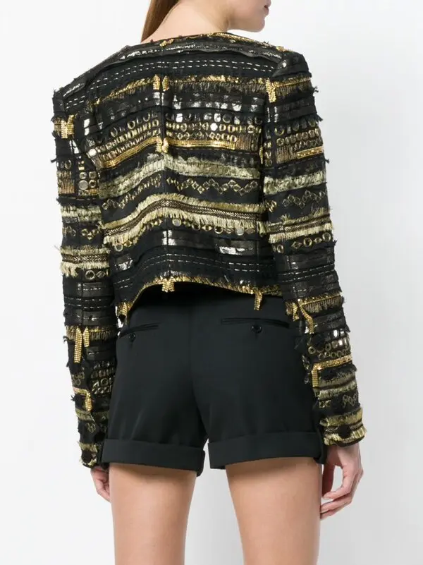 Saint Laurent Embroidered Fitted Jacket