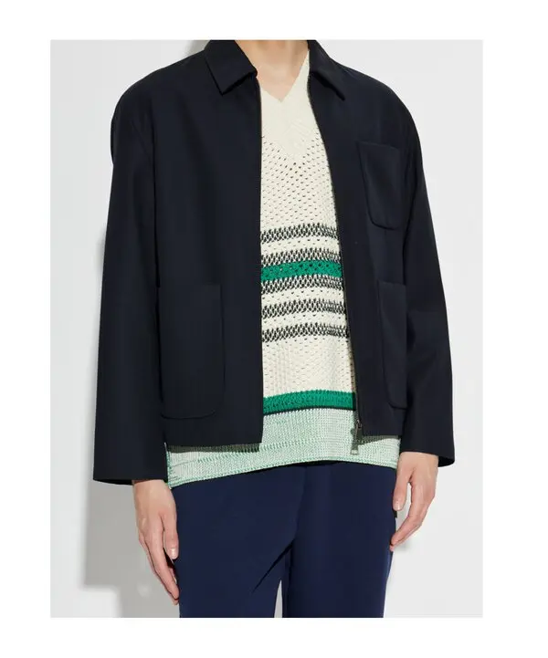 Lacoste Long-sleeved Casual Jacket With Zipper Closure
