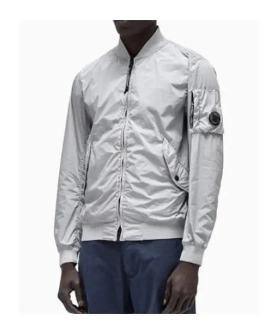 C.P. COMPANY Lens-detail Bomber Jacket - Gray