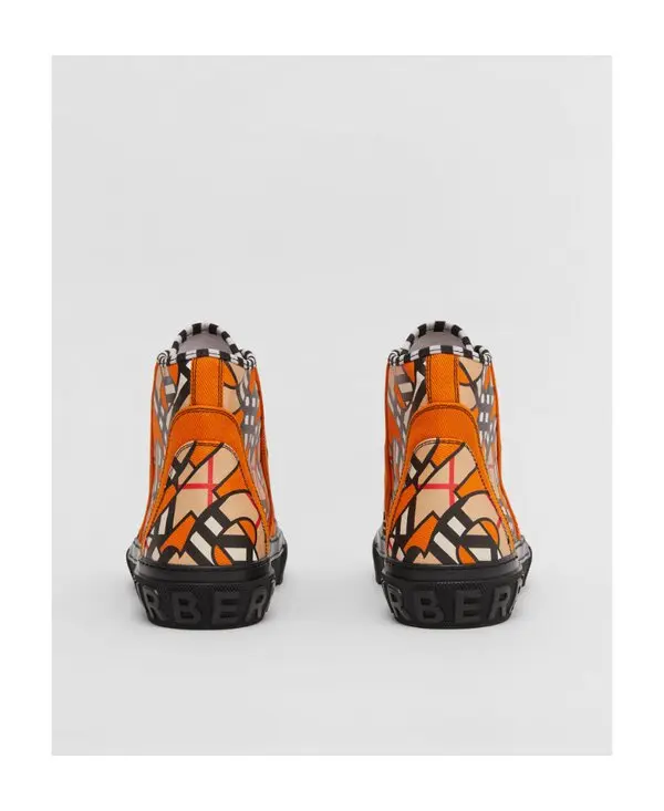 Burberry Tb Monogram High-top Sneakers