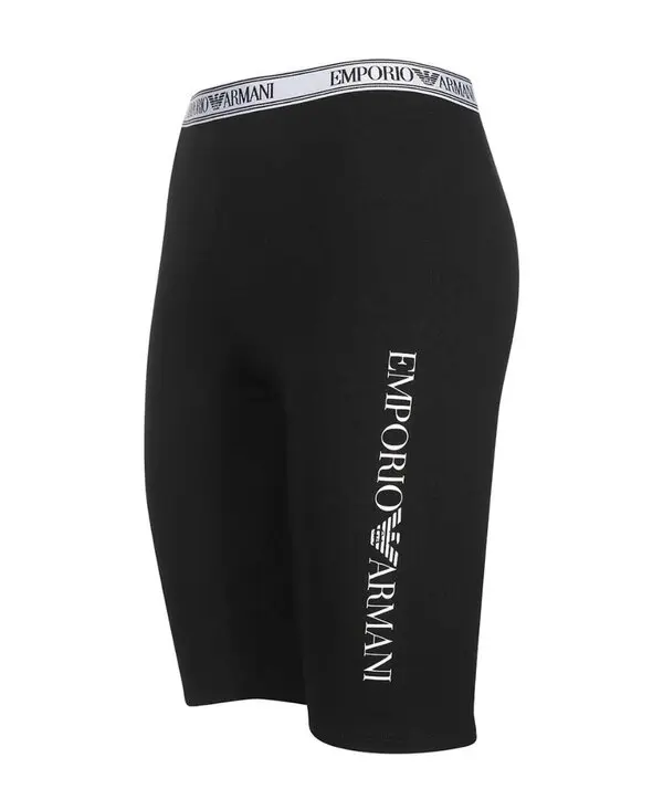 Emporio Armani Logo Print Bike Shorts