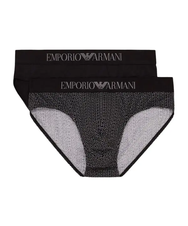 Emporio Armani Elastic Waist Underwear Two-piece - Black