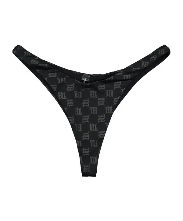 MISBHV Monogram Bikini Bottoms - Black