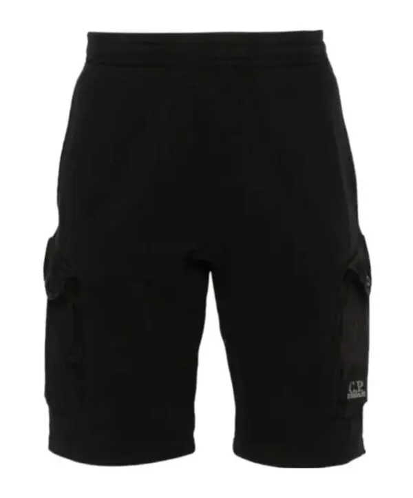 C.P. COMPANY Embroidered-logo Cotton Track Shorts