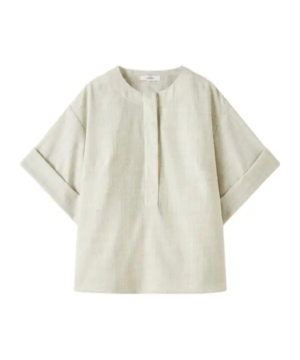 JOSEPH Yani Light Wool Blouse - Marbled