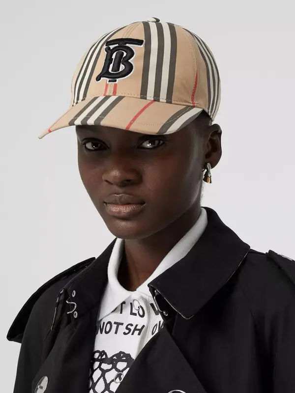 Burberry Monogram Striped Baseball Cap