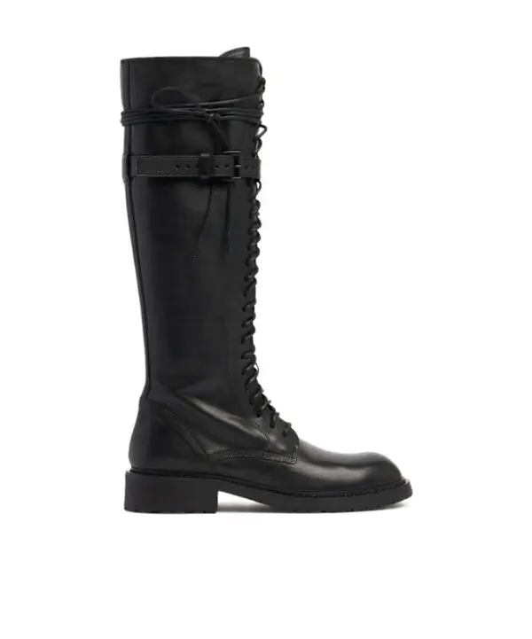 ANN DEMEULEMEESTER Santiago Lace-up Knee-high Boots