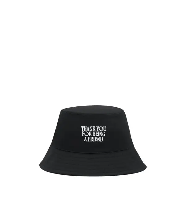 Ami Embroidered Bucket Hat - Black