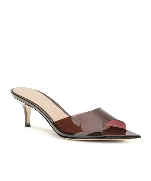 GIANVITO ROSSI Elle Pointed-toe Mules - Multicolor